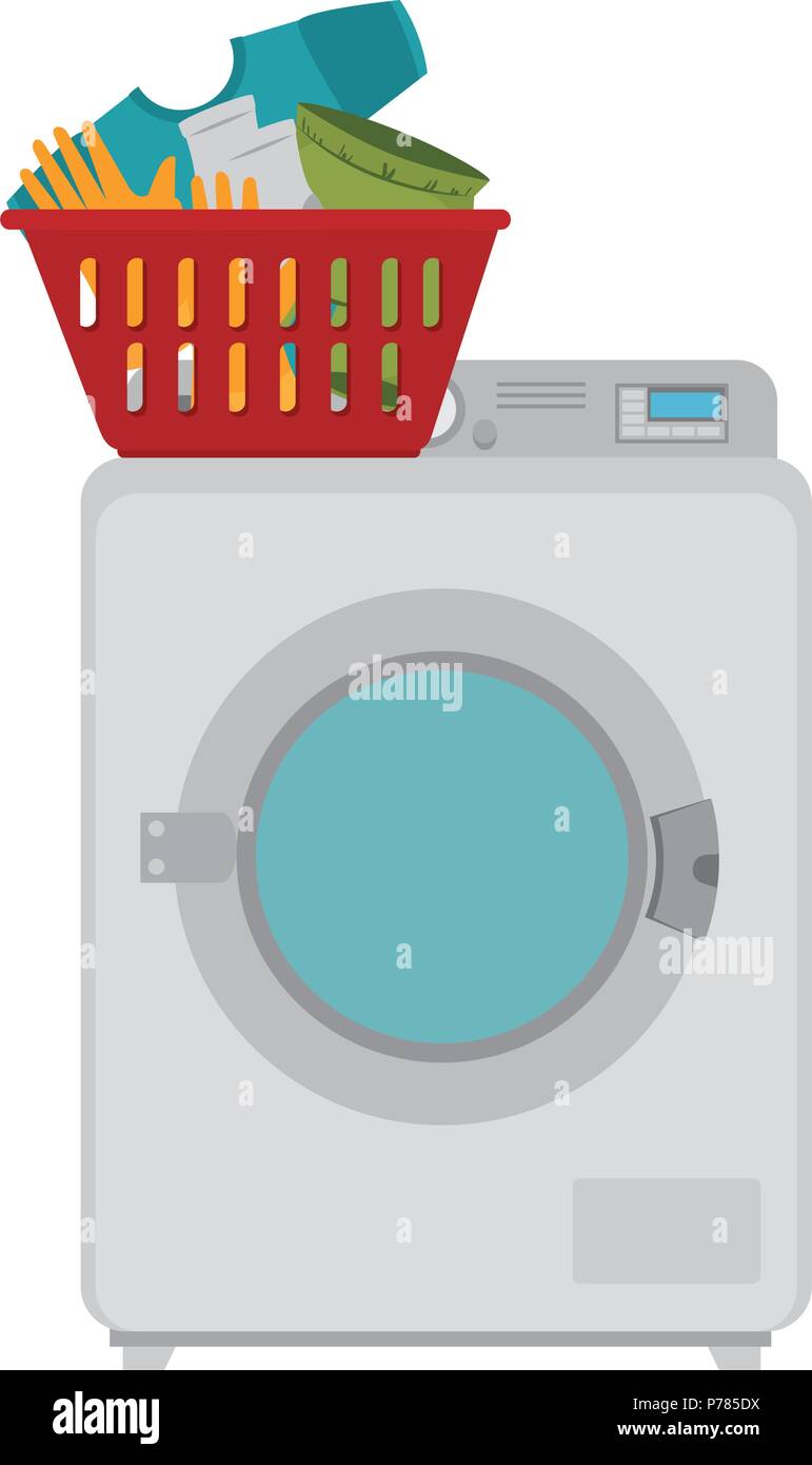 wash machine laundry service Stock Vector Image & Art - Alamy
