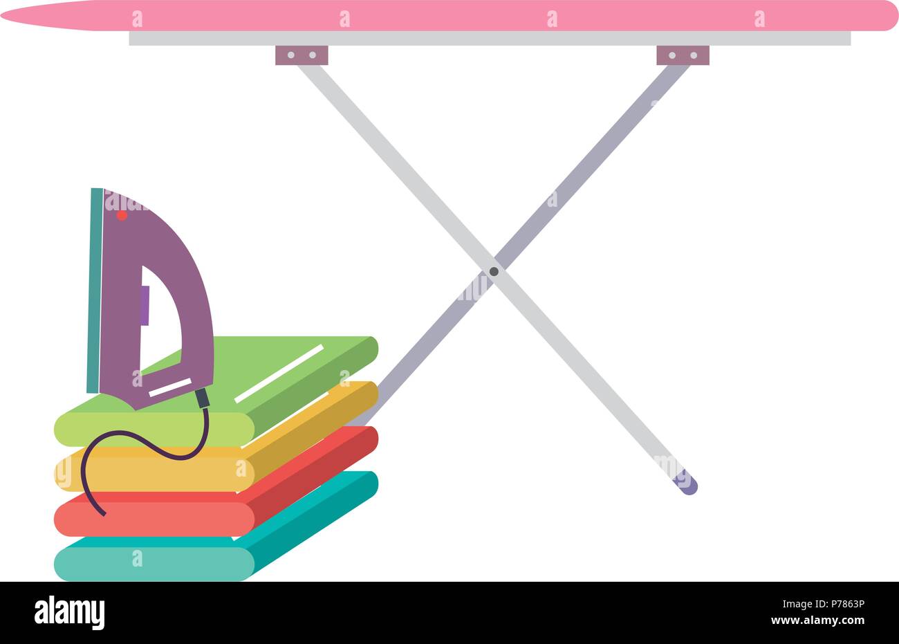 ironing board laundry service Stock Vector Image & Art - Alamy
