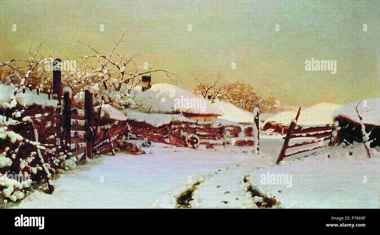 English: Nikolay Dubovskoy. Winter, 1884. Tretyakov Gallery, Moscow ...