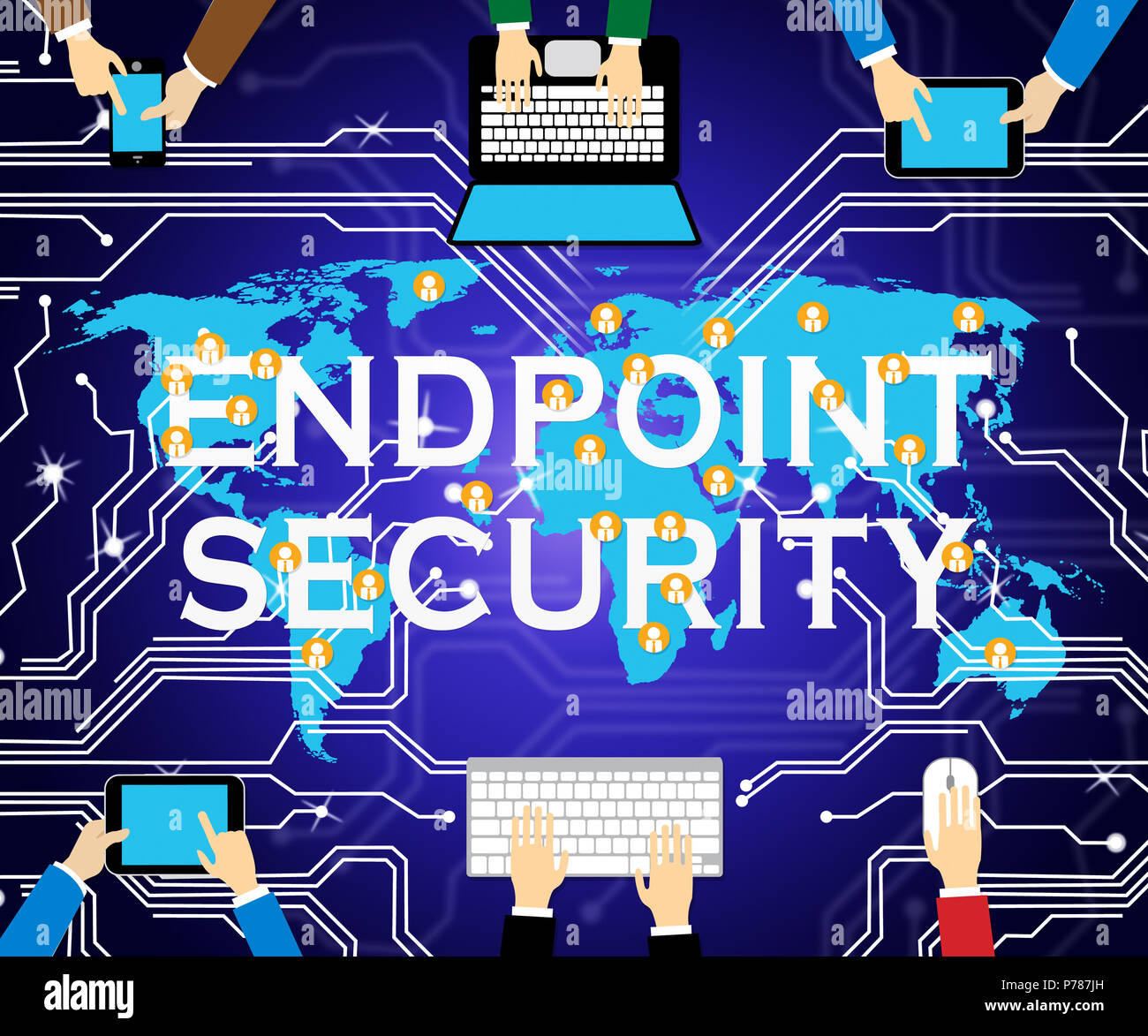 Endpoint Security Safe System Shows Safeguard Against Virtual Internet ...