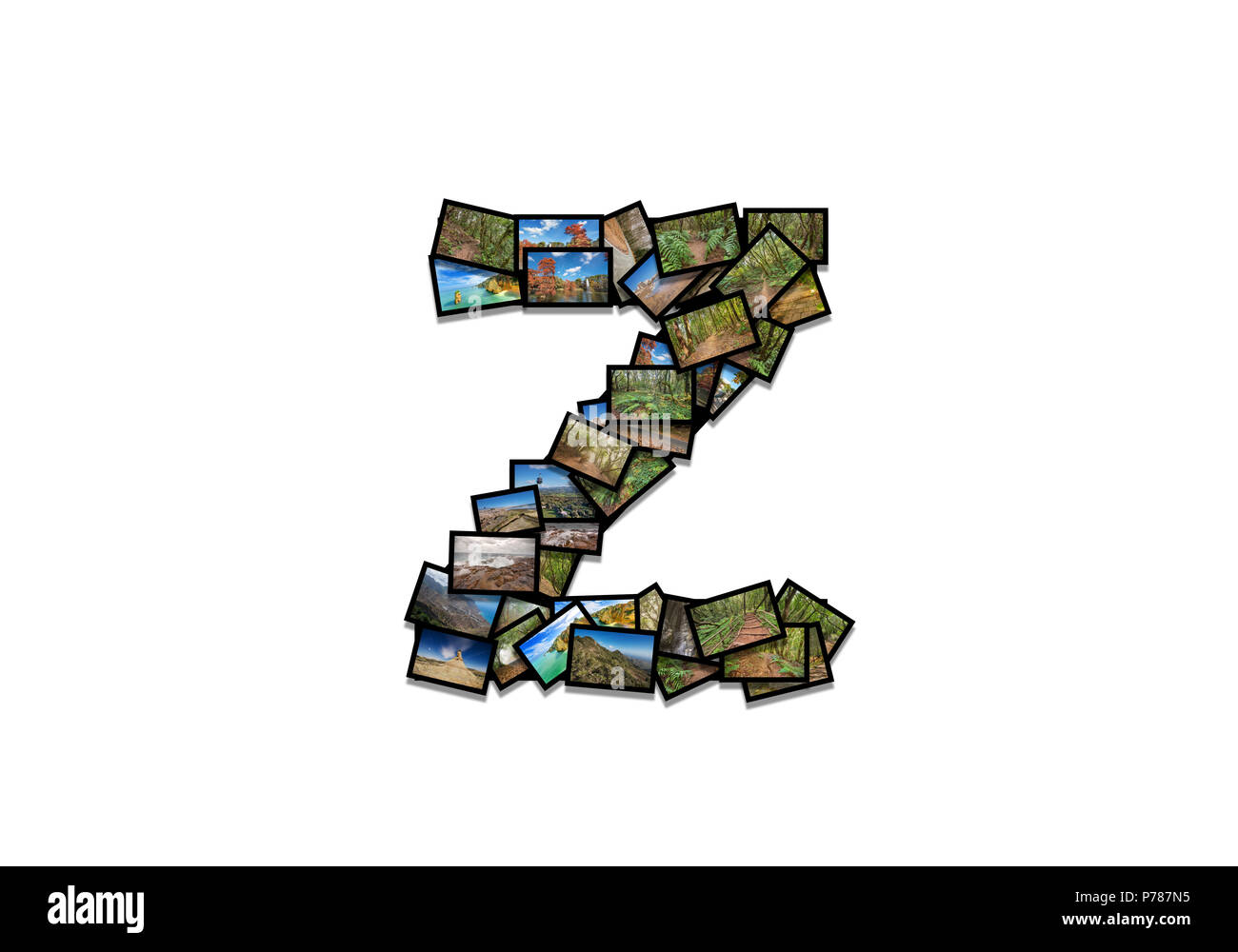 Letter Y uppercase font shape alphabet collage made of my best ...