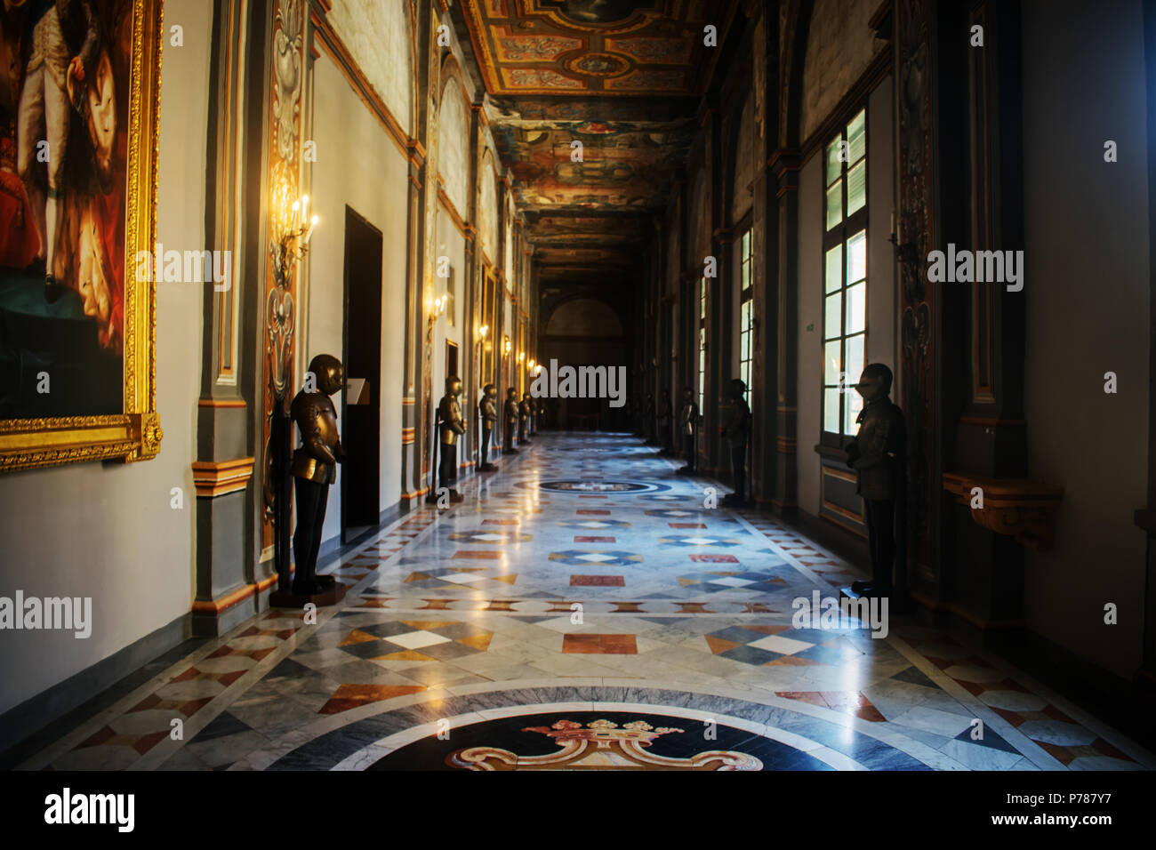 Corridor in a Palace Stock Photo - Alamy