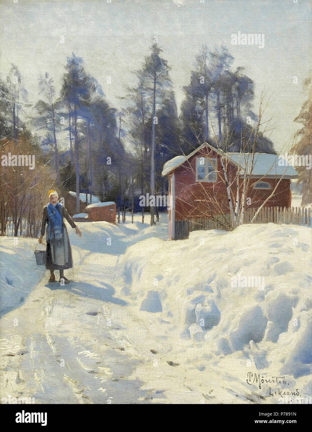 Monsted Peder Mork - Dalkulla Carrying Water Stock Photo - Alamy