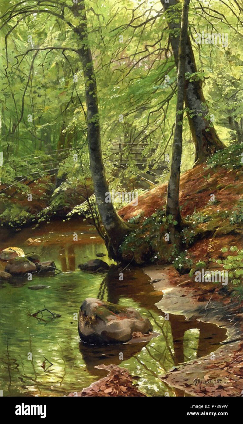 Monsted Peder Mork - Forest Stream 2 Stock Photo - Alamy
