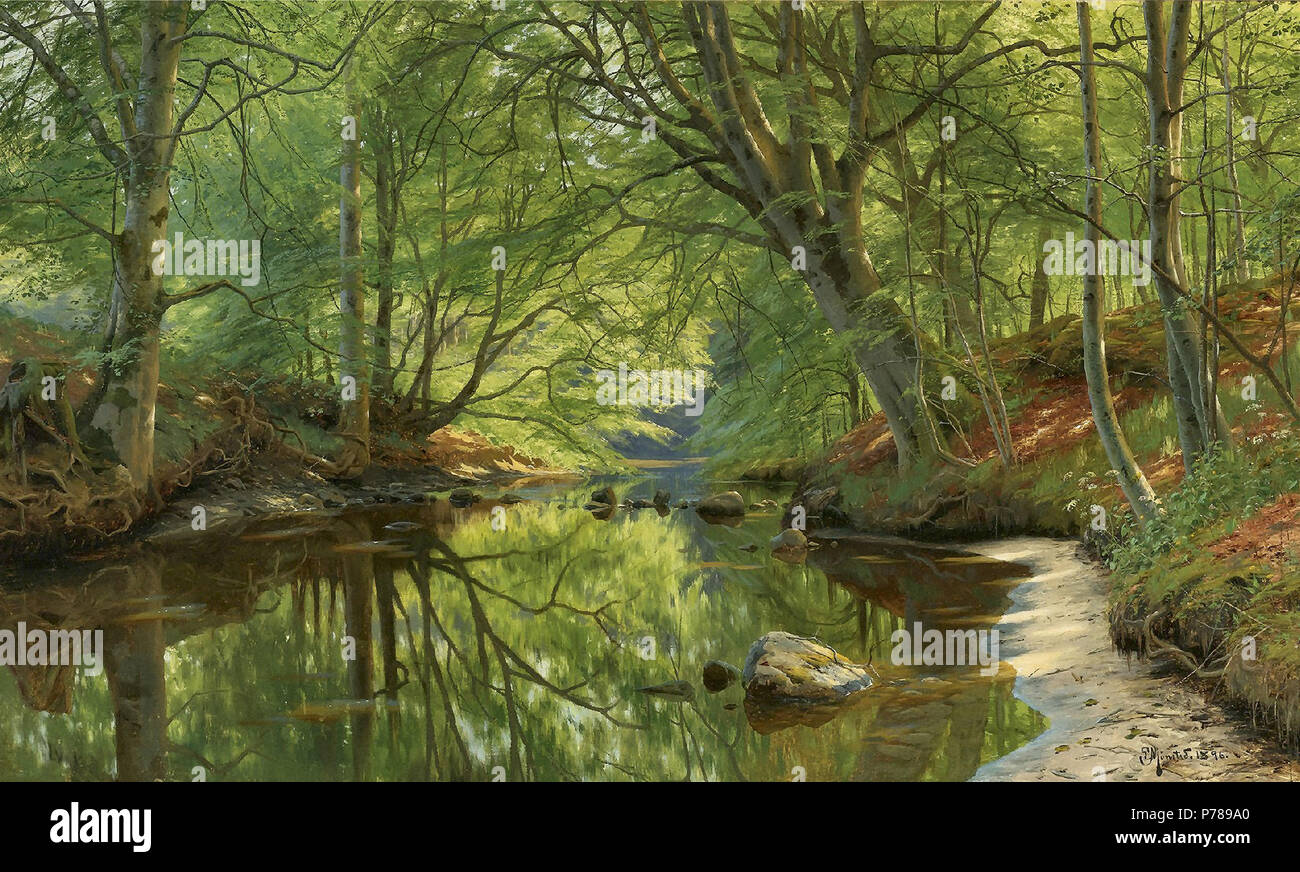Monsted Peder Mork - Forest Stream 3 Stock Photo - Alamy