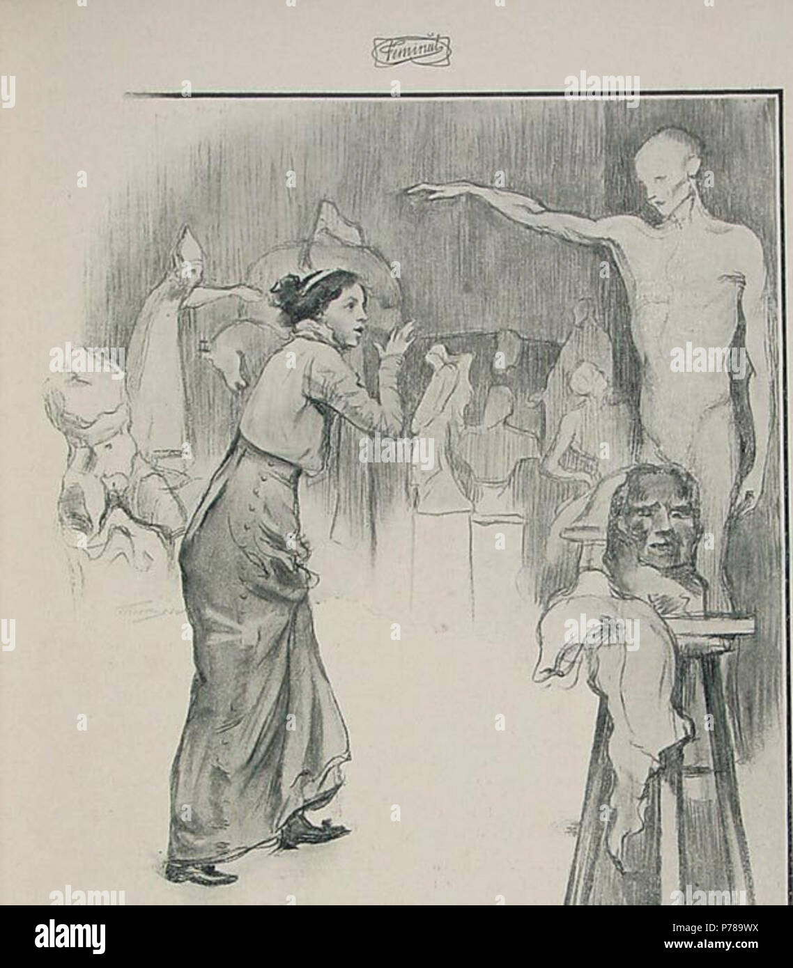 38 Il·lustració de Lluïsa Vidal. Feminal, n. 25 Stock Photo - Alamy