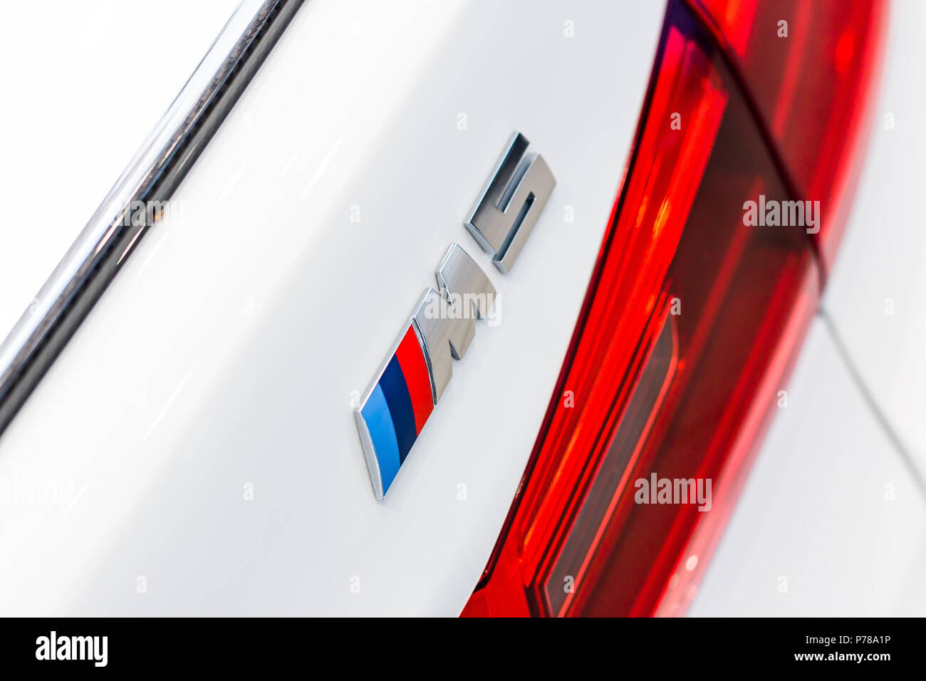 A BMW M5 logo Stock Photo - Alamy