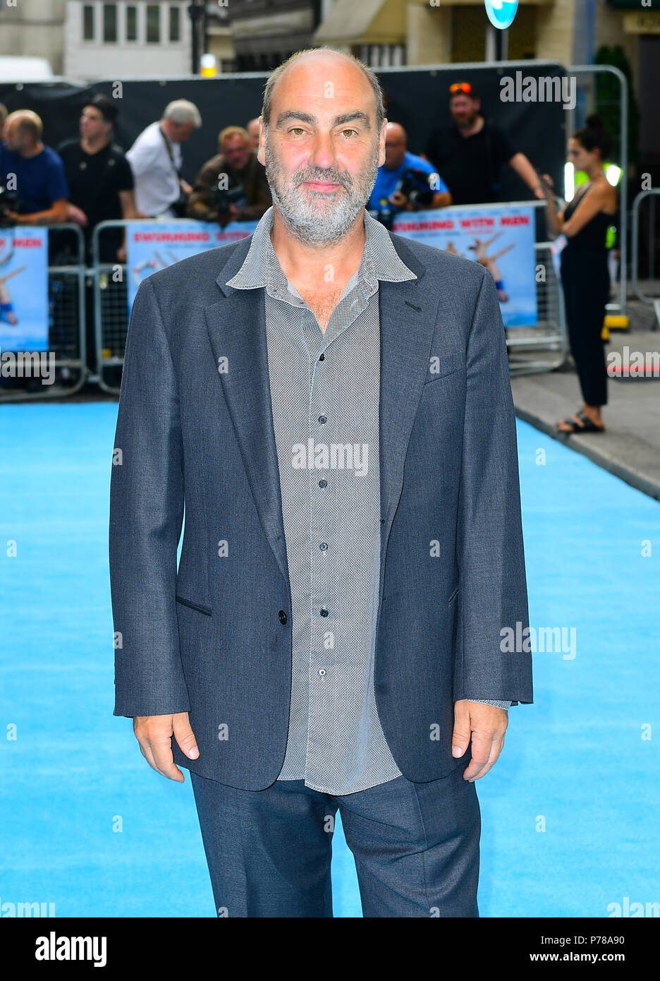 Director Oliver Parker attending the Swimming with Men premiere held at ...