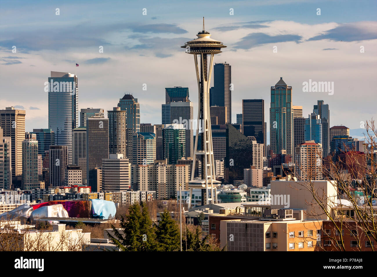 Seattle Space Needle Tower High Resolution Stock Photography and Images ...