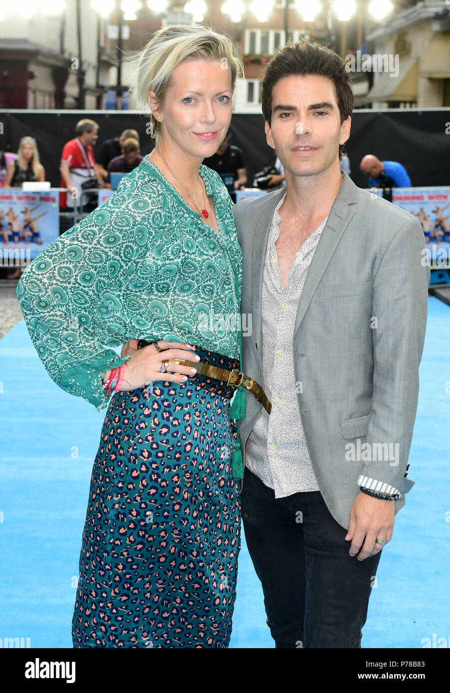 Kelly Jones (right) and Jakki Healy attending the Swimming with Men ...