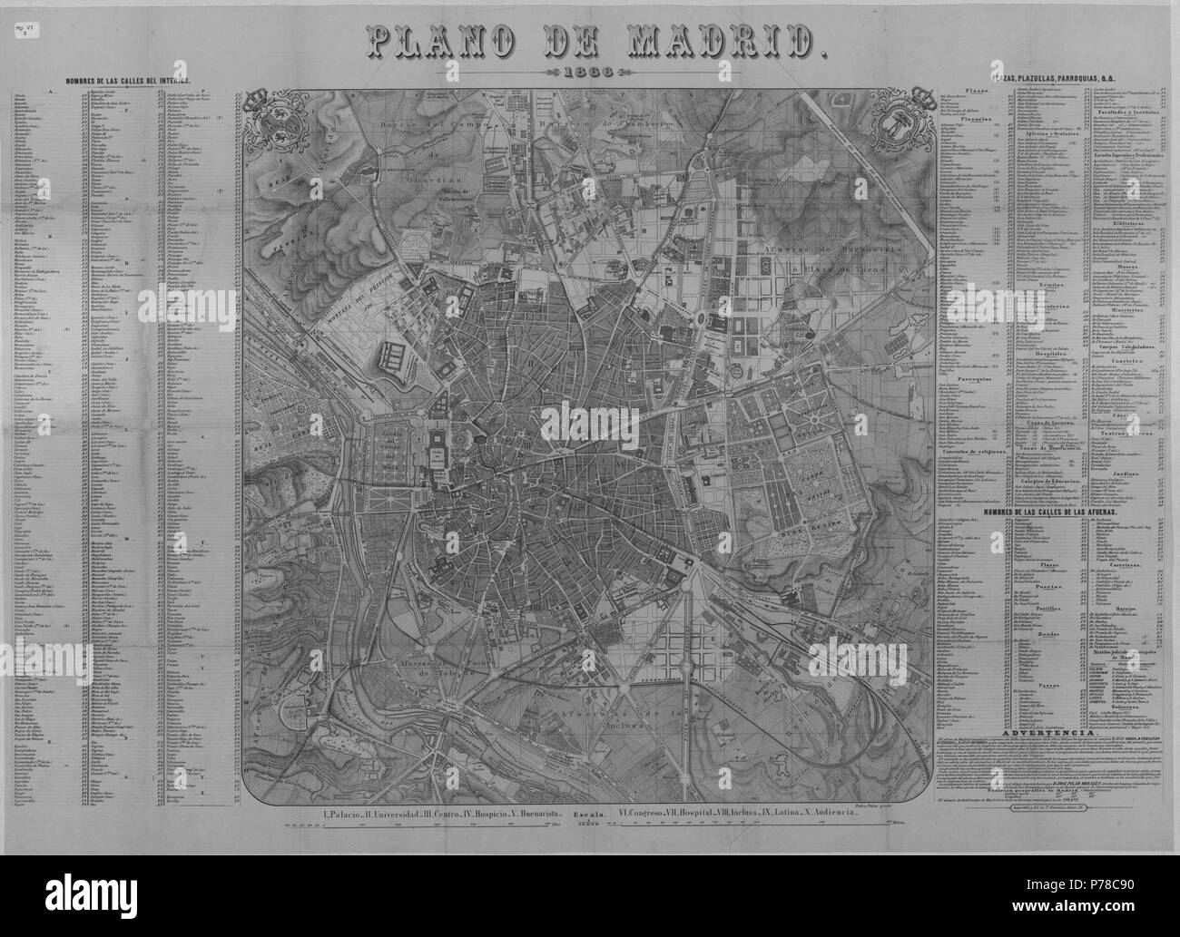 Madrid map hi-res stock photography and images - Alamy