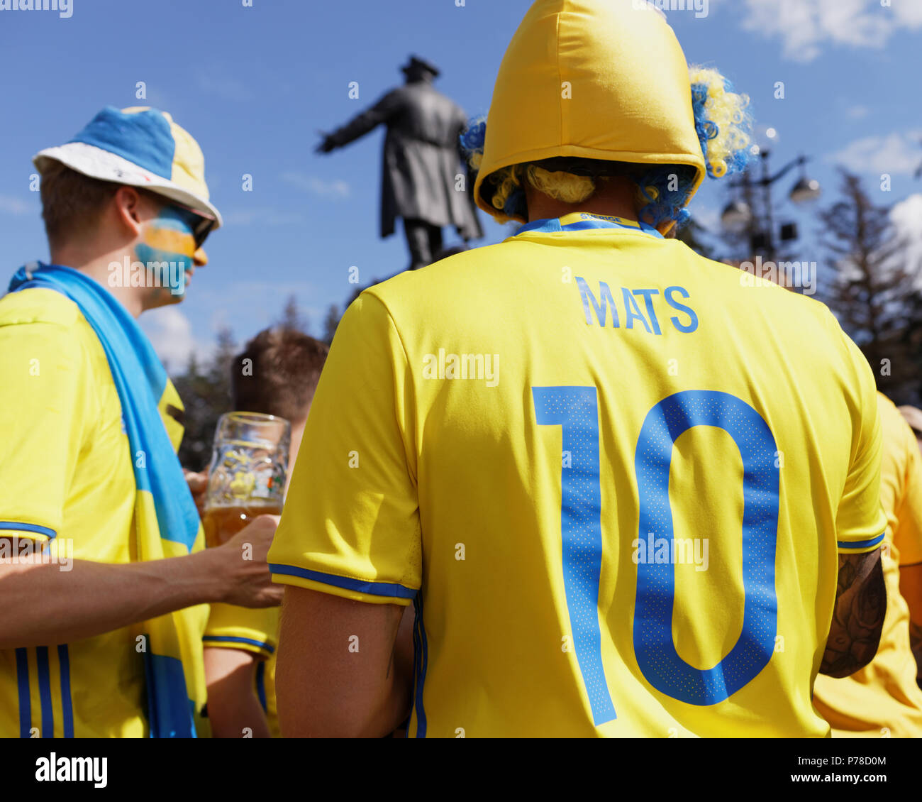 Swedish football supporters hi-res stock photography and images - Alamy