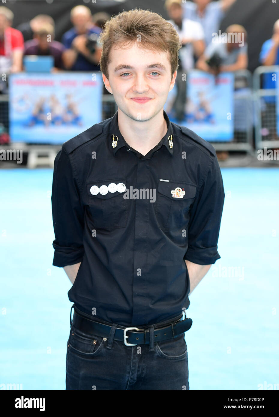 Spike White attending the Swimming with Men premiere held at Curzon ...