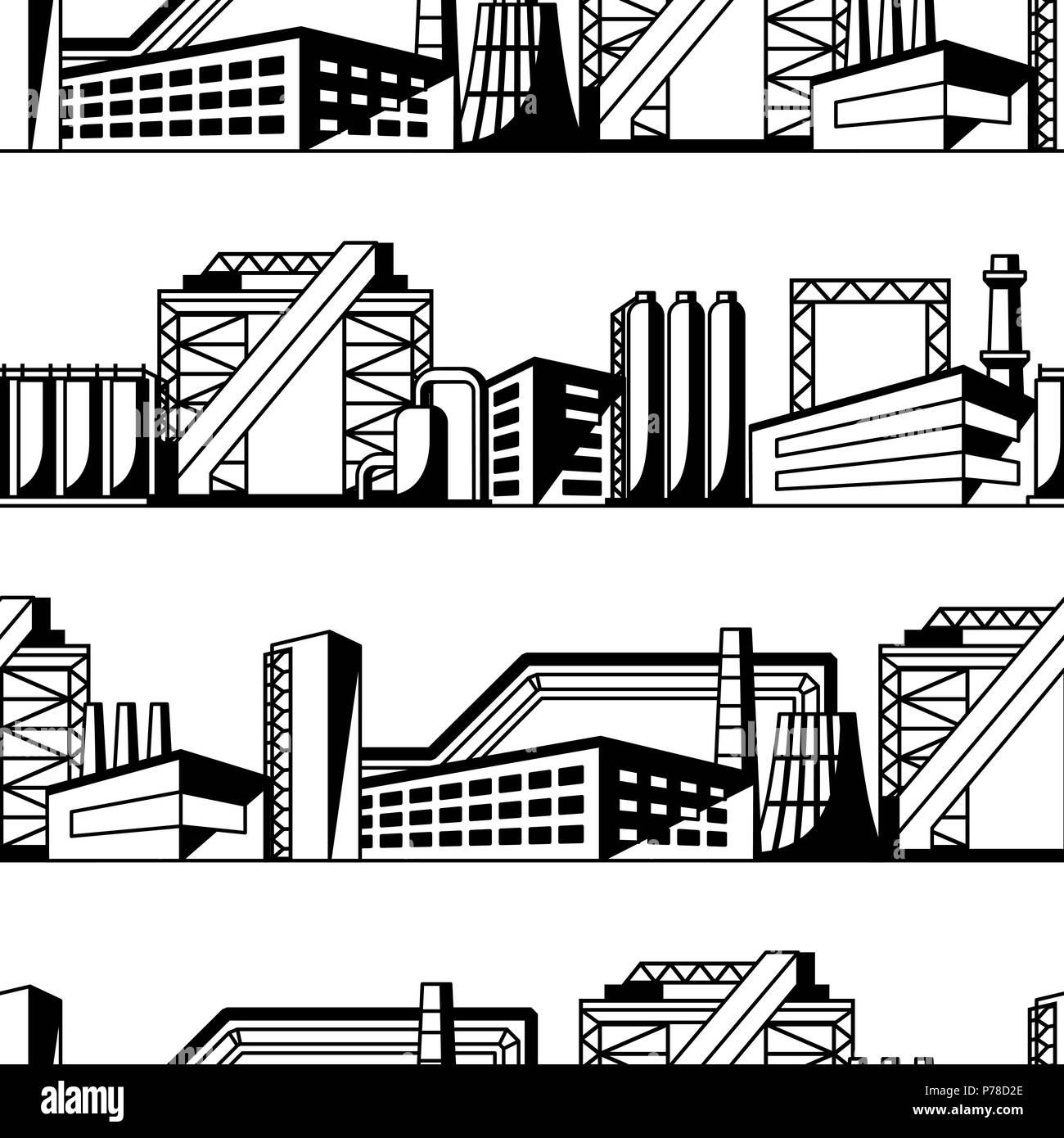 Industrial factory seamless pattern Stock Vector Image & Art - Alamy
