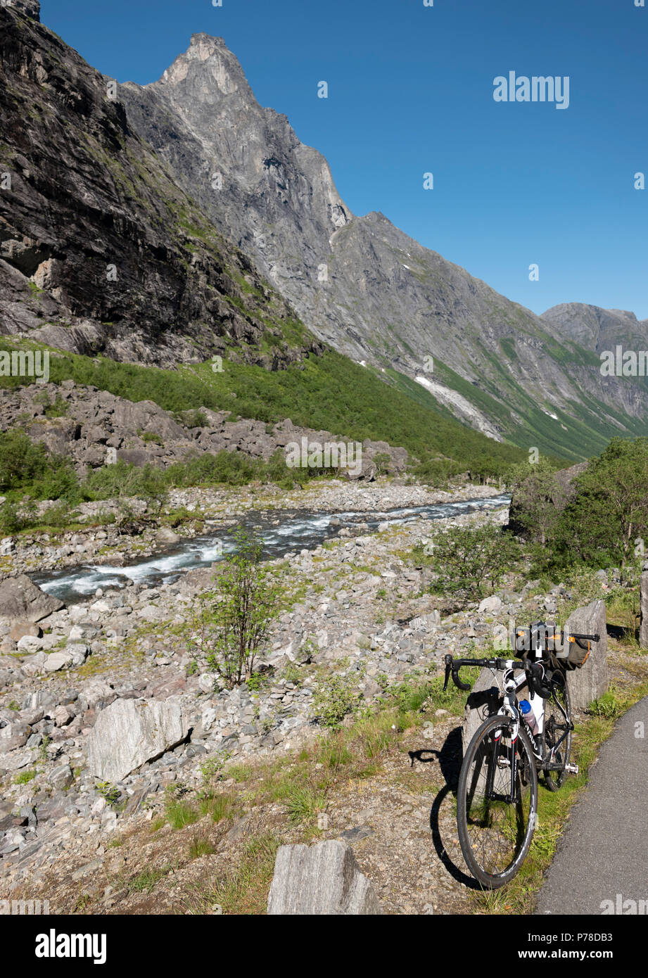 Colnago bike on the Trollstigen pass, Norway Stock Photo - Alamy