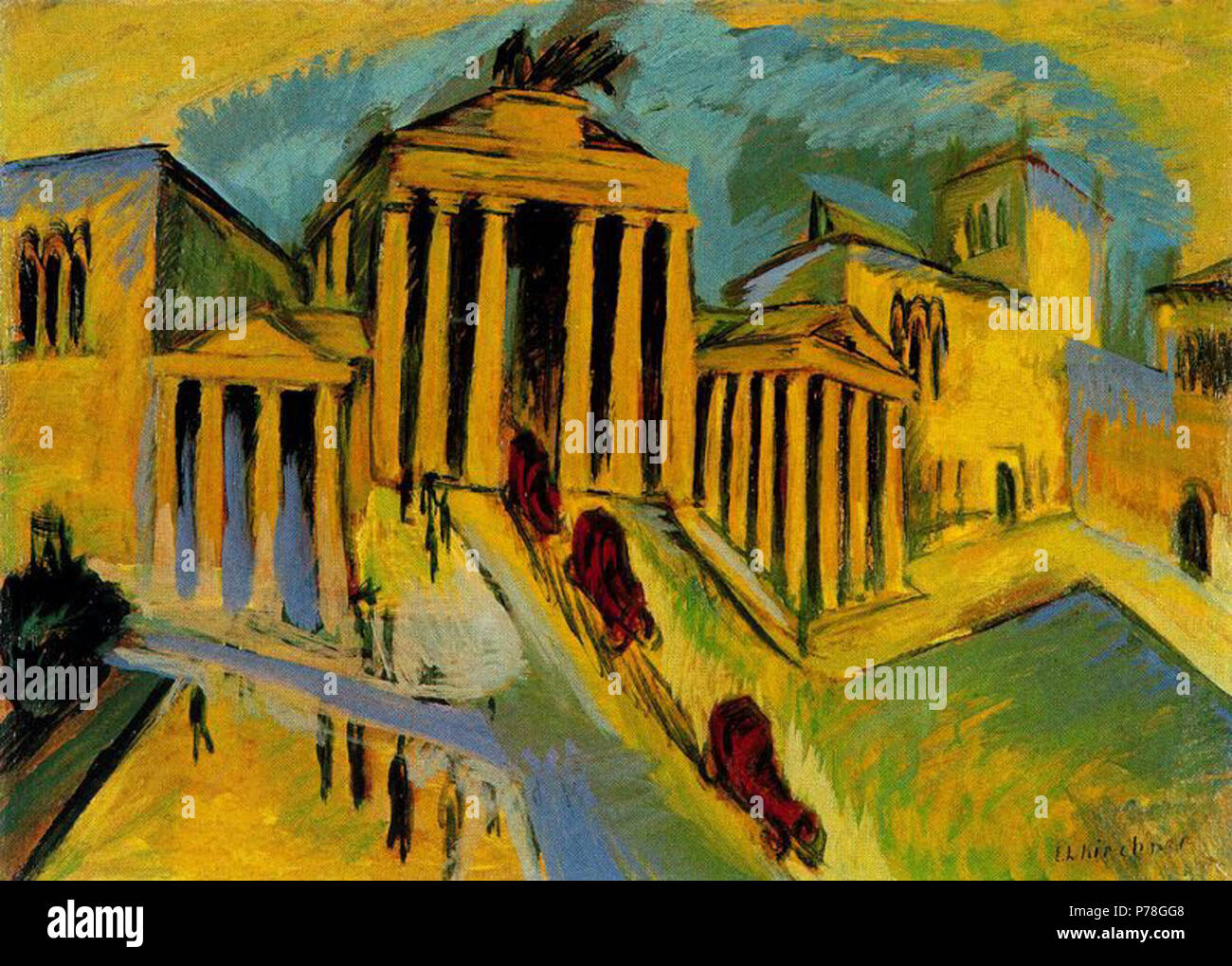 . Deutsch: Brandenburger Tor 1915 10 Ernst Ludwig Kirchner ...