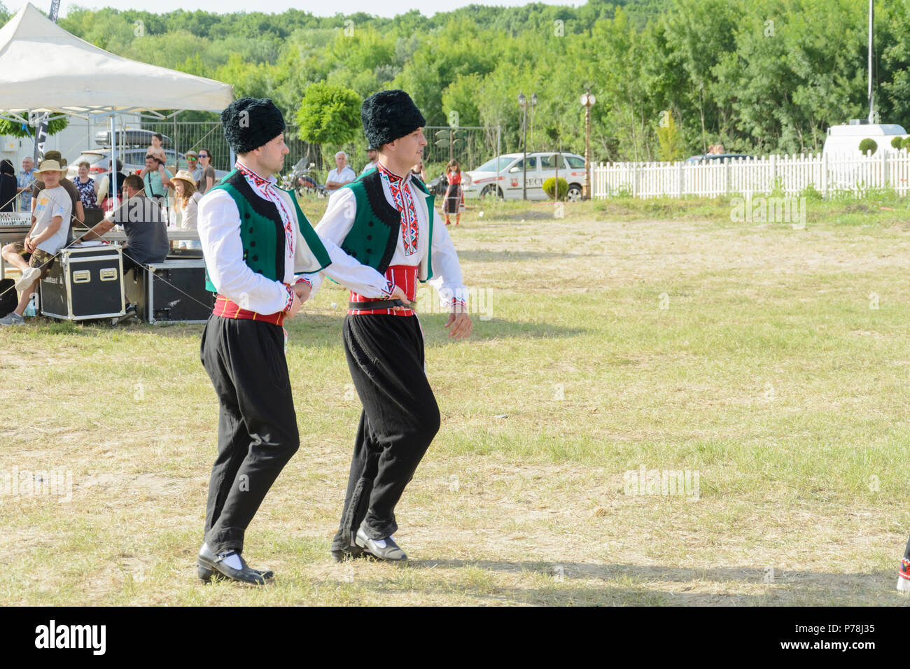 Kranevo, Bulgaria - June 10, 2018: People in authentic folklore costume ...