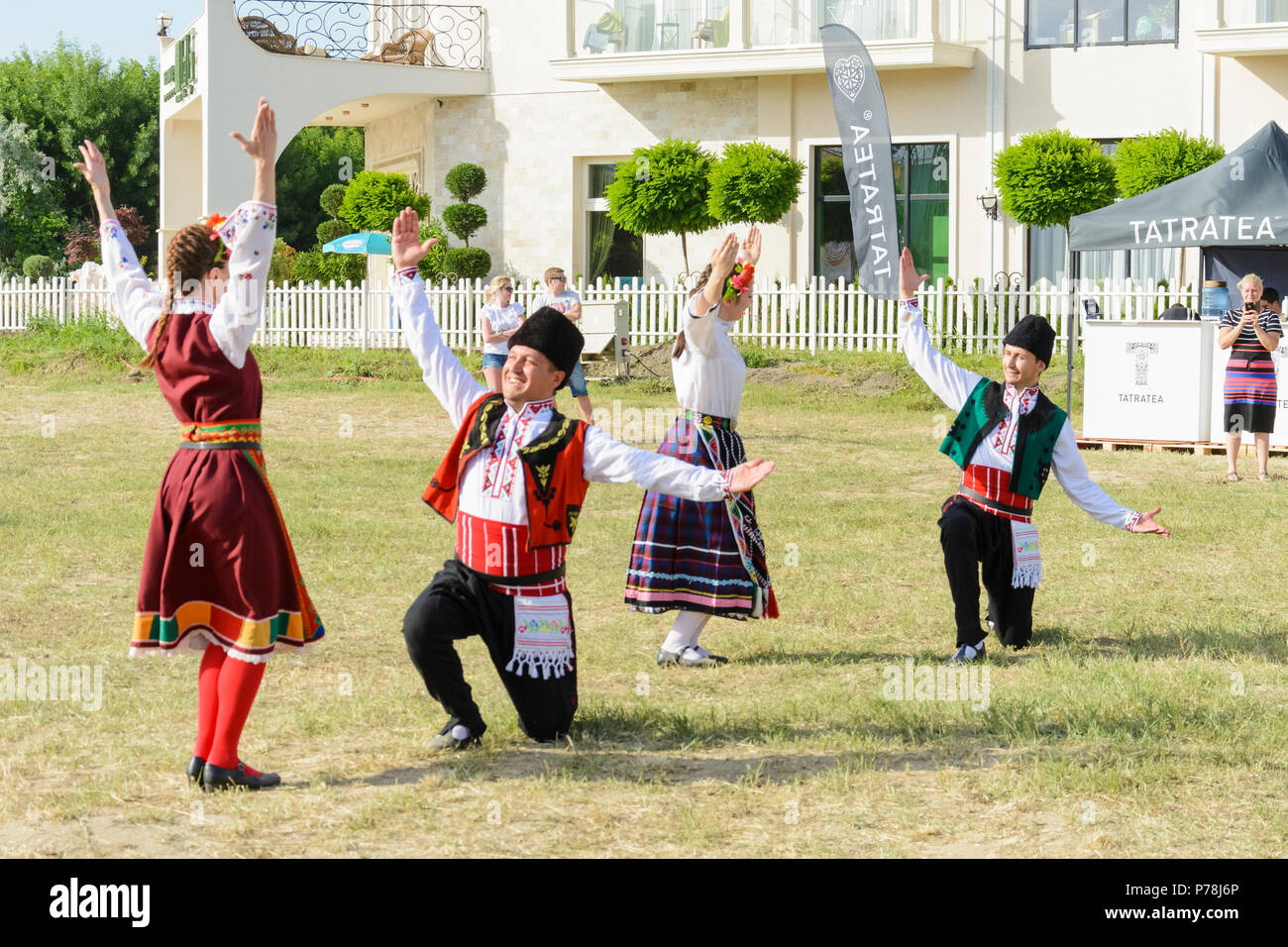 Kranevo, Bulgaria - June 10, 2018: People in authentic folklore costume ...