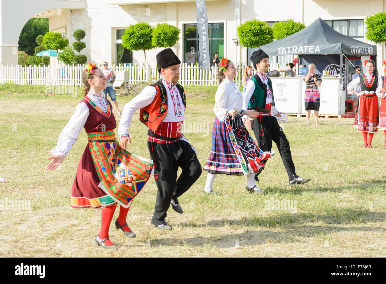 Kranevo, Bulgaria - June 10, 2018: People in authentic folklore costume ...