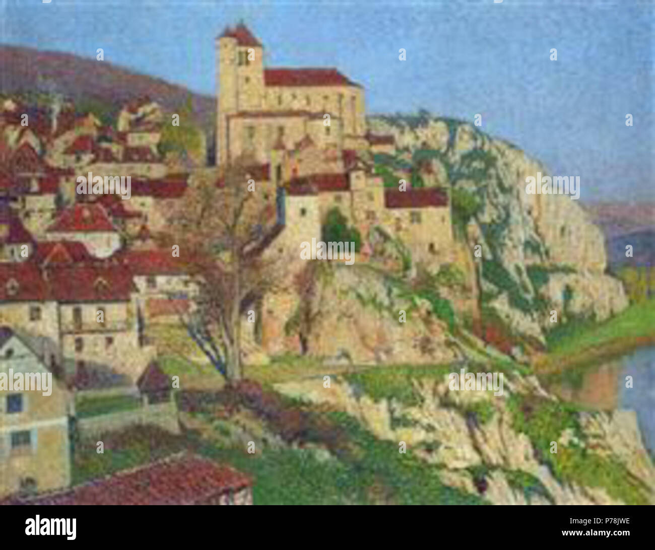 Work by Henri Martin . before 1942 40 Martin - cliff-with-houses Stock ...