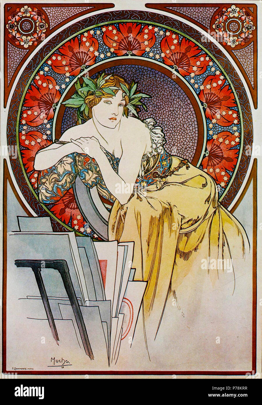 Mucha woman hi-res stock photography and images - Alamy