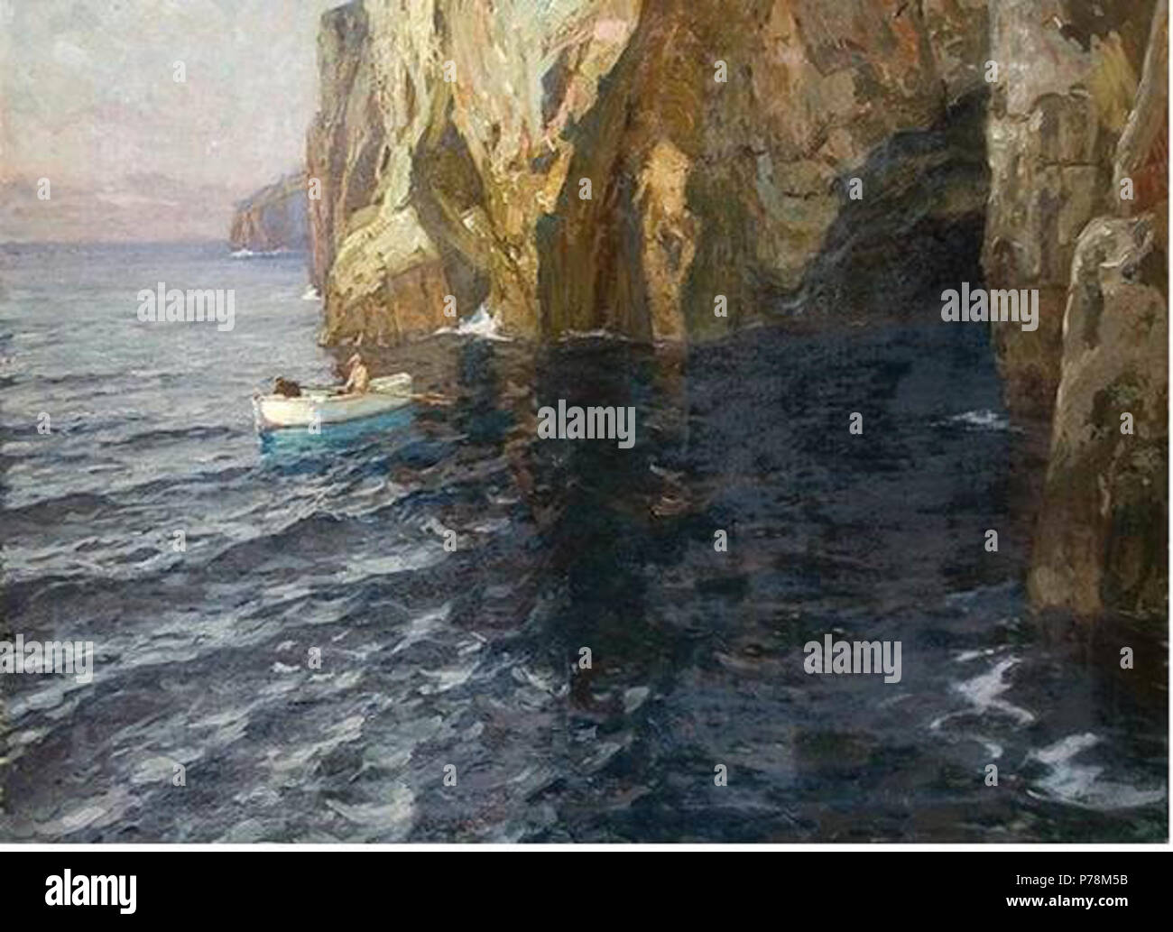 English: The Blue Grotto at Capri . before 1942 44 O'Lynch-Grotto Stock ...