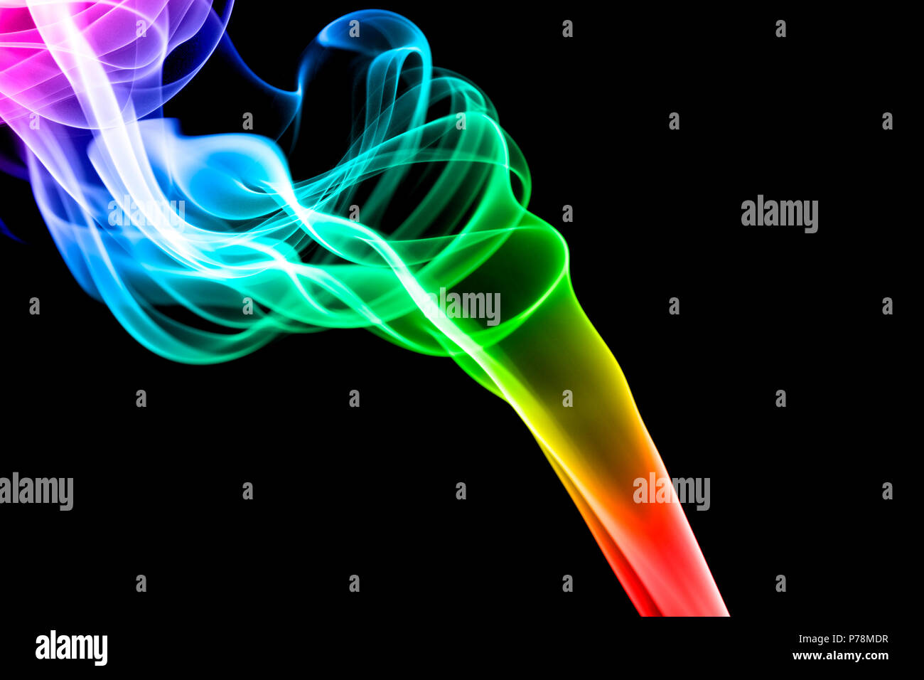 Coloured smoke black background hi-res stock photography and images - Alamy