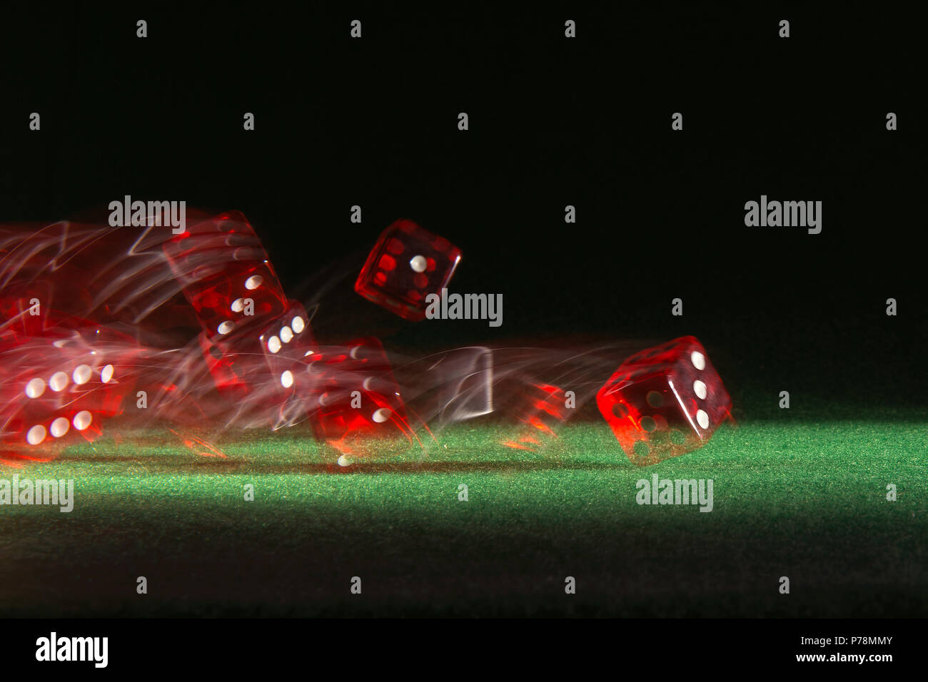 Dice rolling hi-res stock photography and images - Alamy