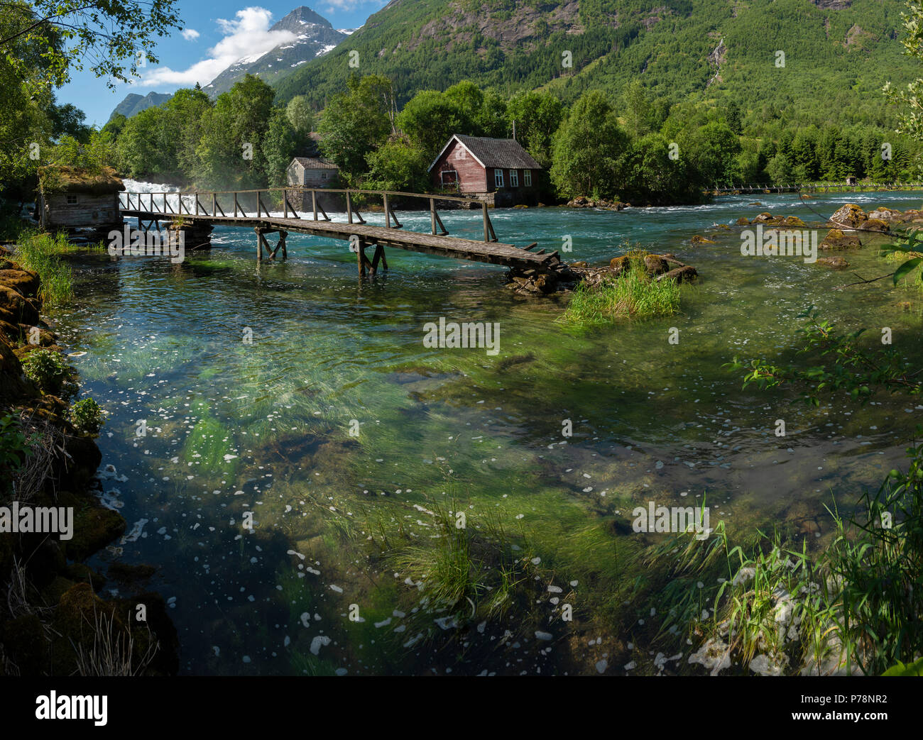 Rural scene above Loen, Norway Stock Photo - Alamy