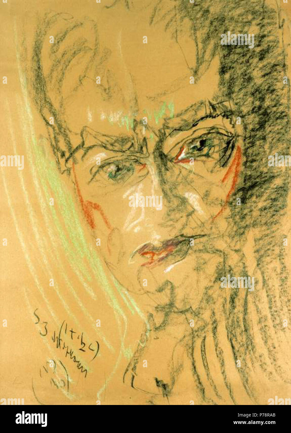 4 Witkacy-Portret Jana Leszczyńskiego 2 Stock Photo - Alamy