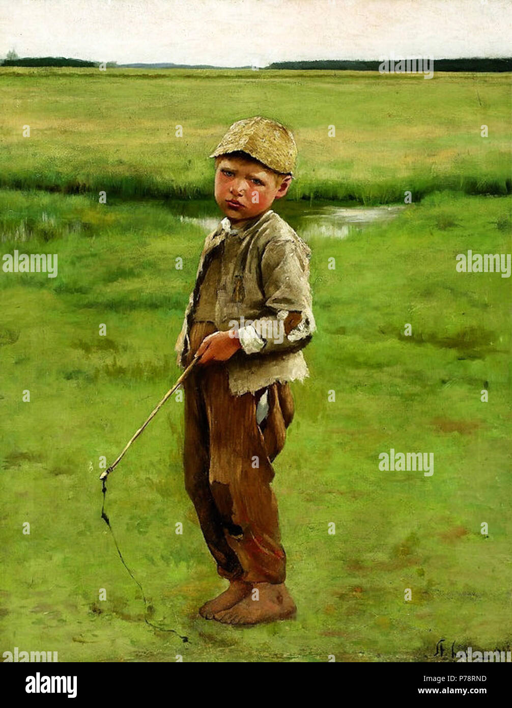 . The shepherd boy 1891 1 Lentz Shepherd boy Stock Photo - Alamy