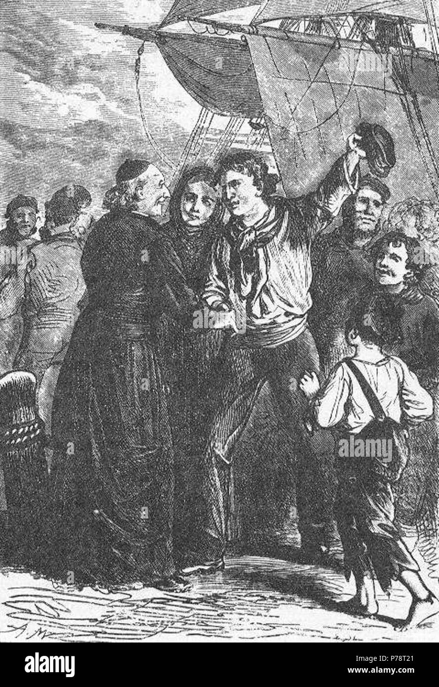 English: An illustration from Jules Verne's short story 'A Winter Amid ...