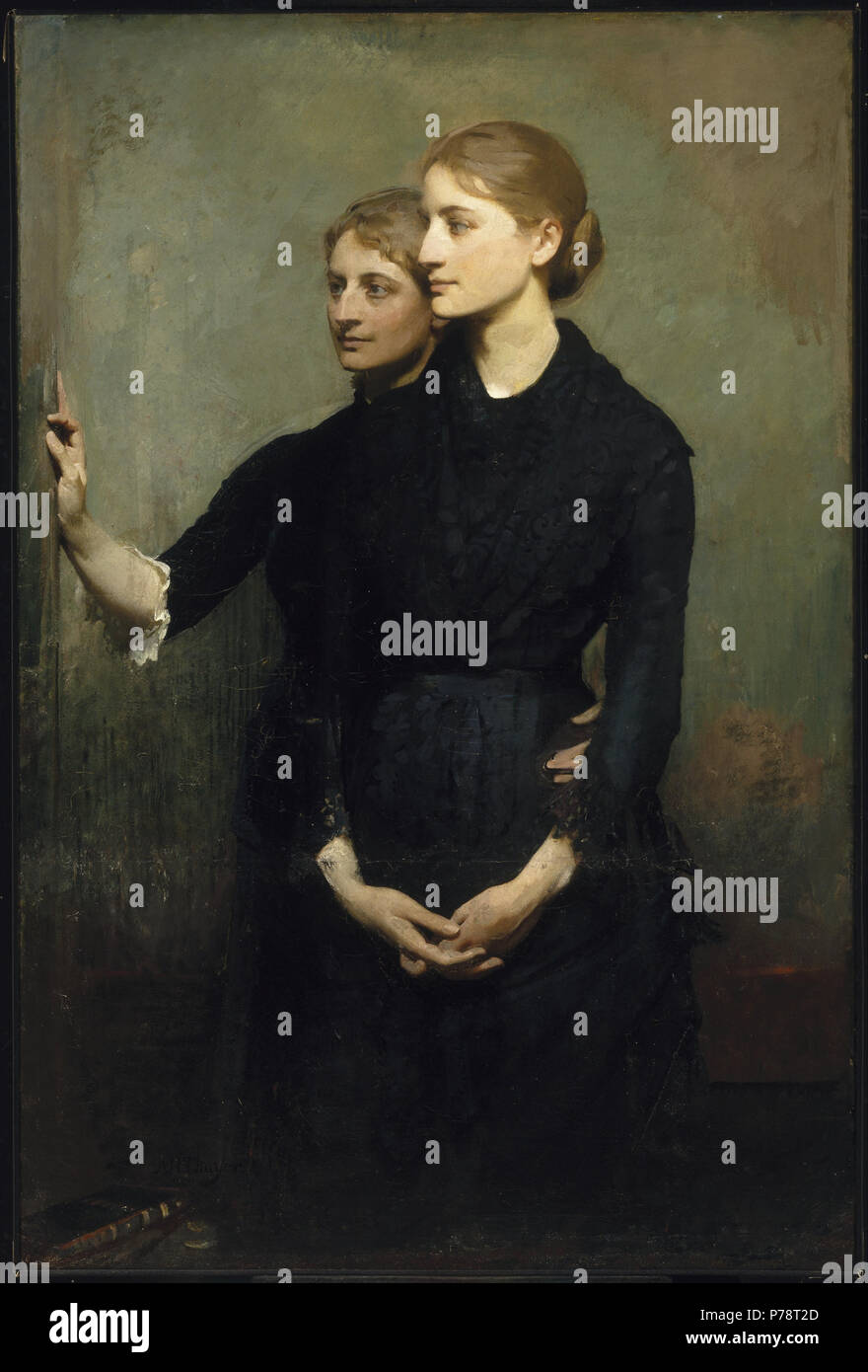 . The Sisters 1884 3 Abbott H. Thayer - The Sisters Stock Photo - Alamy