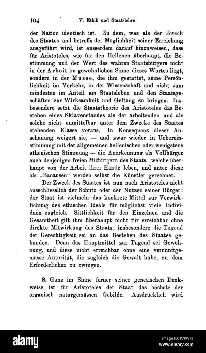 15 DE Siebeck Aristoteles 104 Stock Photo - Alamy
