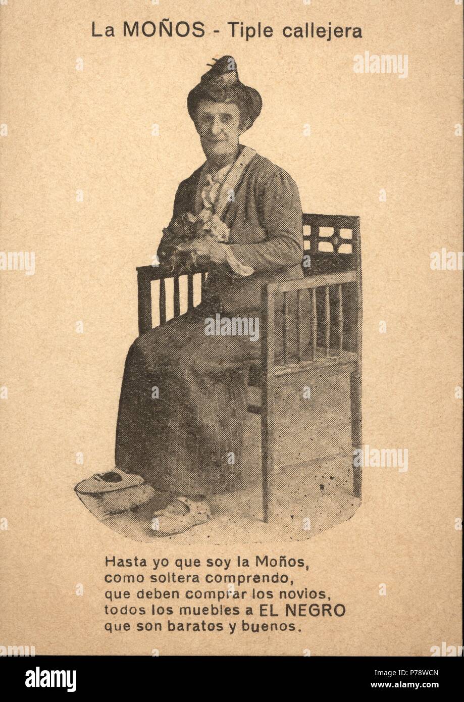 Barcelona. Publicidad de Muebles El Negro. Dolors Bonella Alcánzar ...