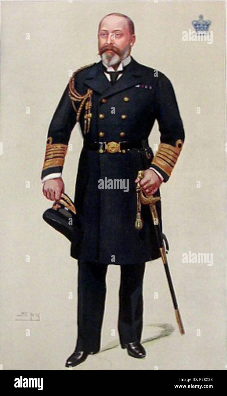 Caricature of HM King Edward VII. Caption read 'His Majesty the King ...