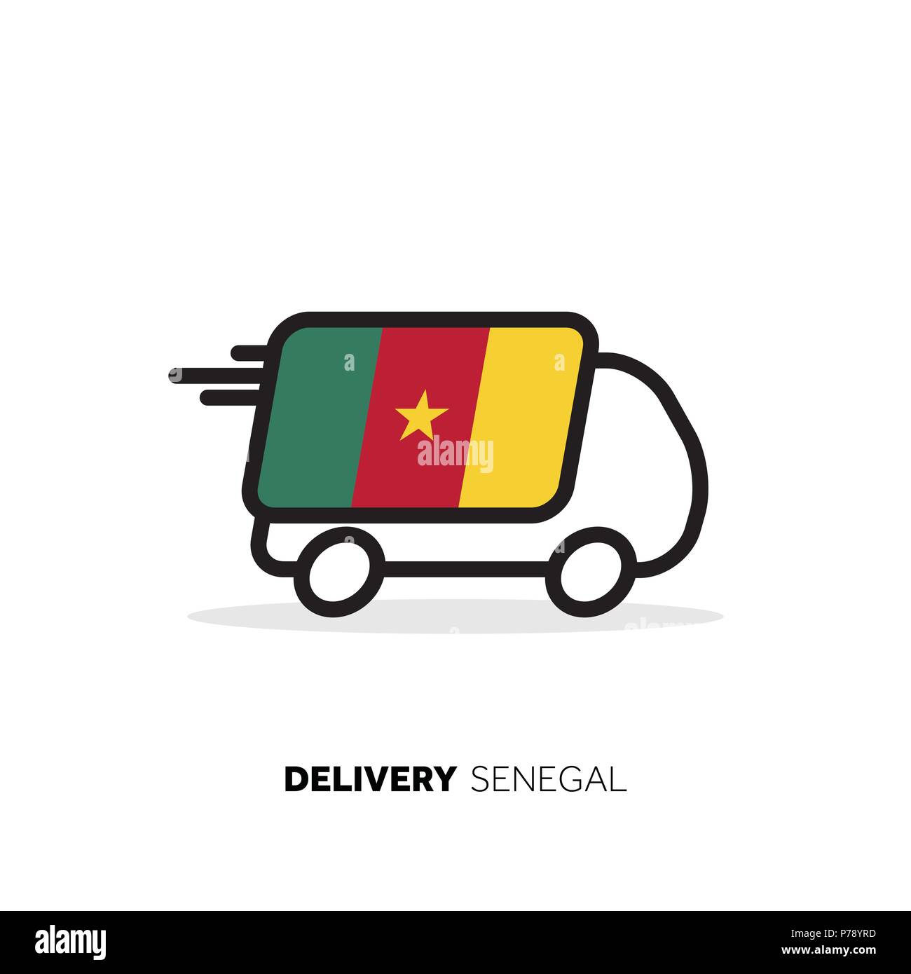 Senegal courier Stock Vector Images - Alamy