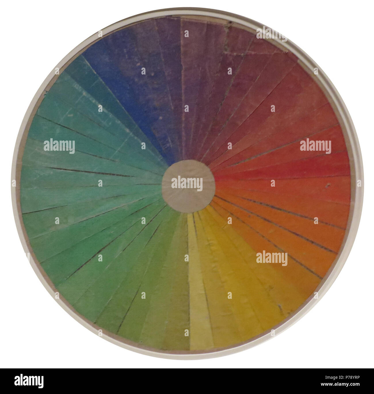 English: Color Wheel by Louis Hayet, 1886, watercolor and gouache on ...