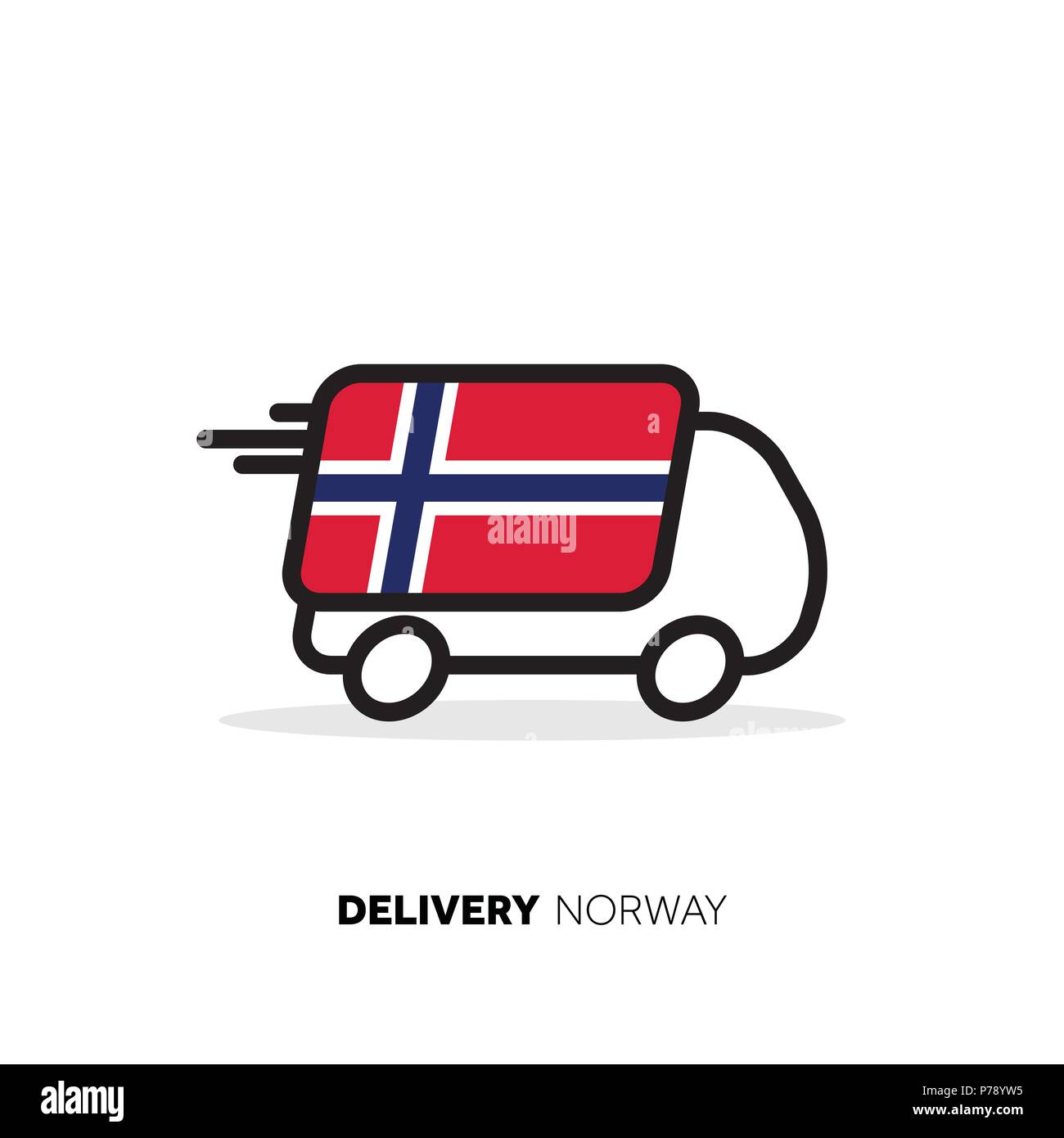 Norwegian postal service Stock Vector Images - Alamy
