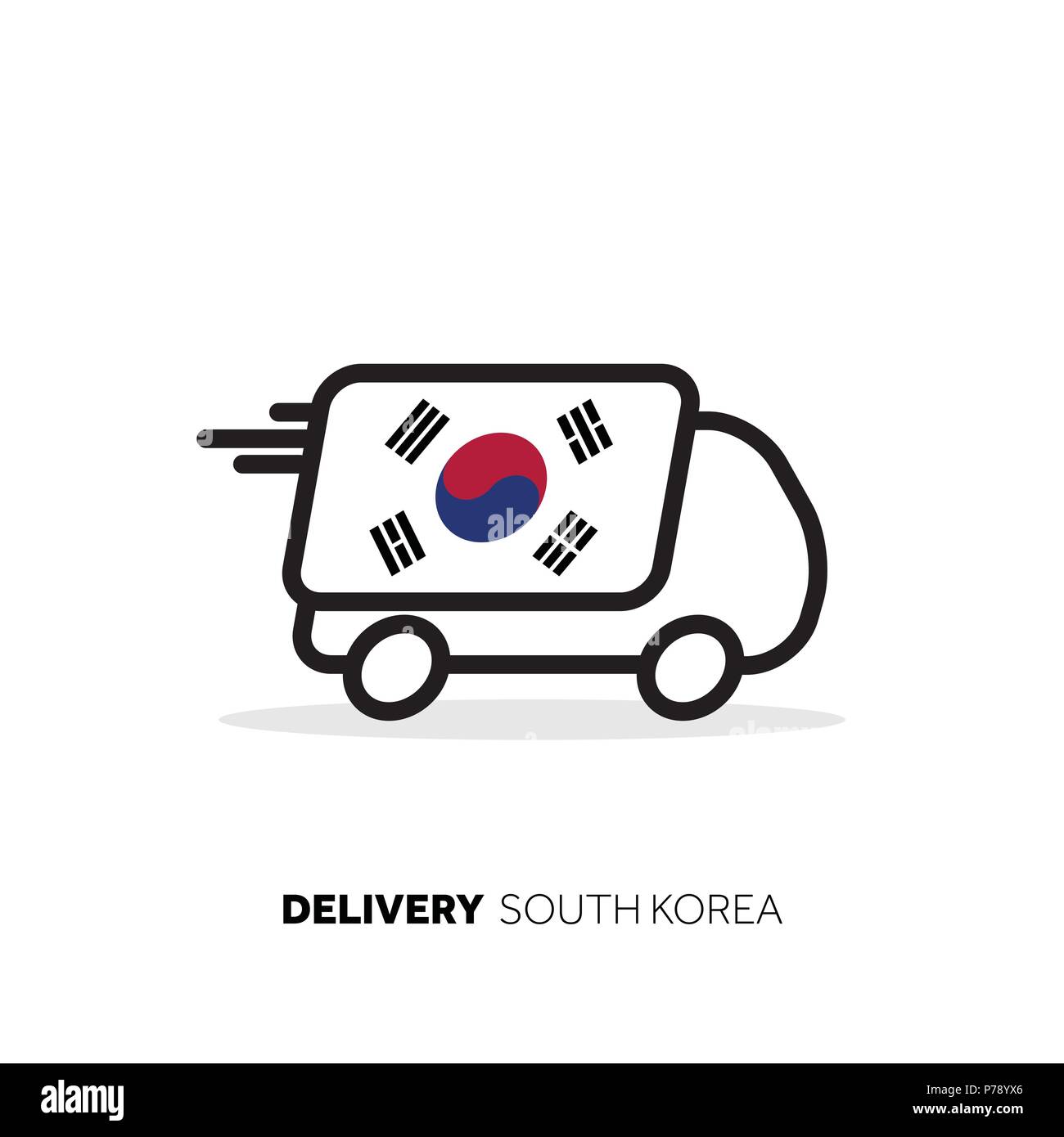 Korean delivery Stock Vector Images - Alamy