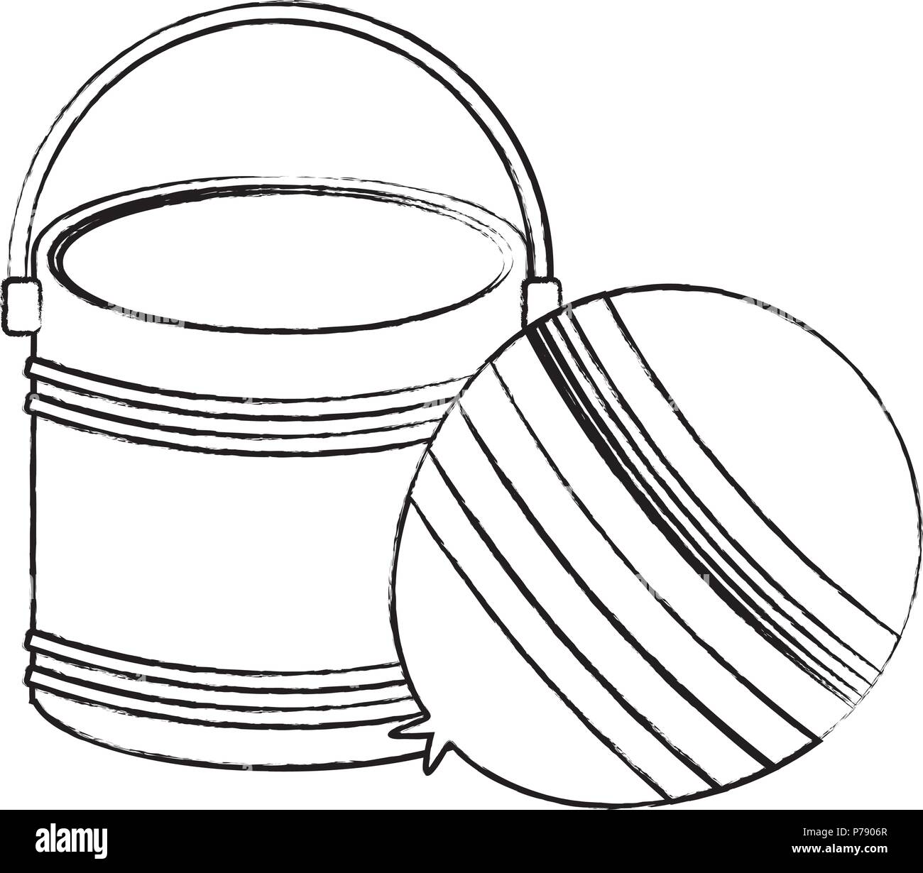 Paint Bucket Coloring Pages