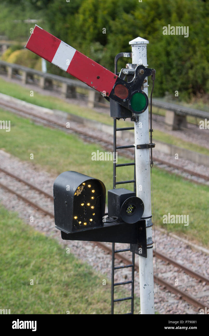 Model Railway Signal Stock Photo - Alamy