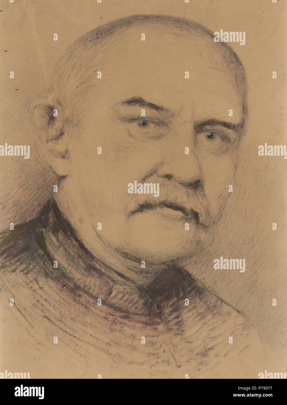 33 Ivan Žabota - Head of an old man Stock Photo - Alamy