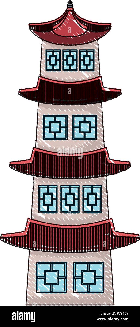South korea design with seoul tower icon over white background, vector ...
