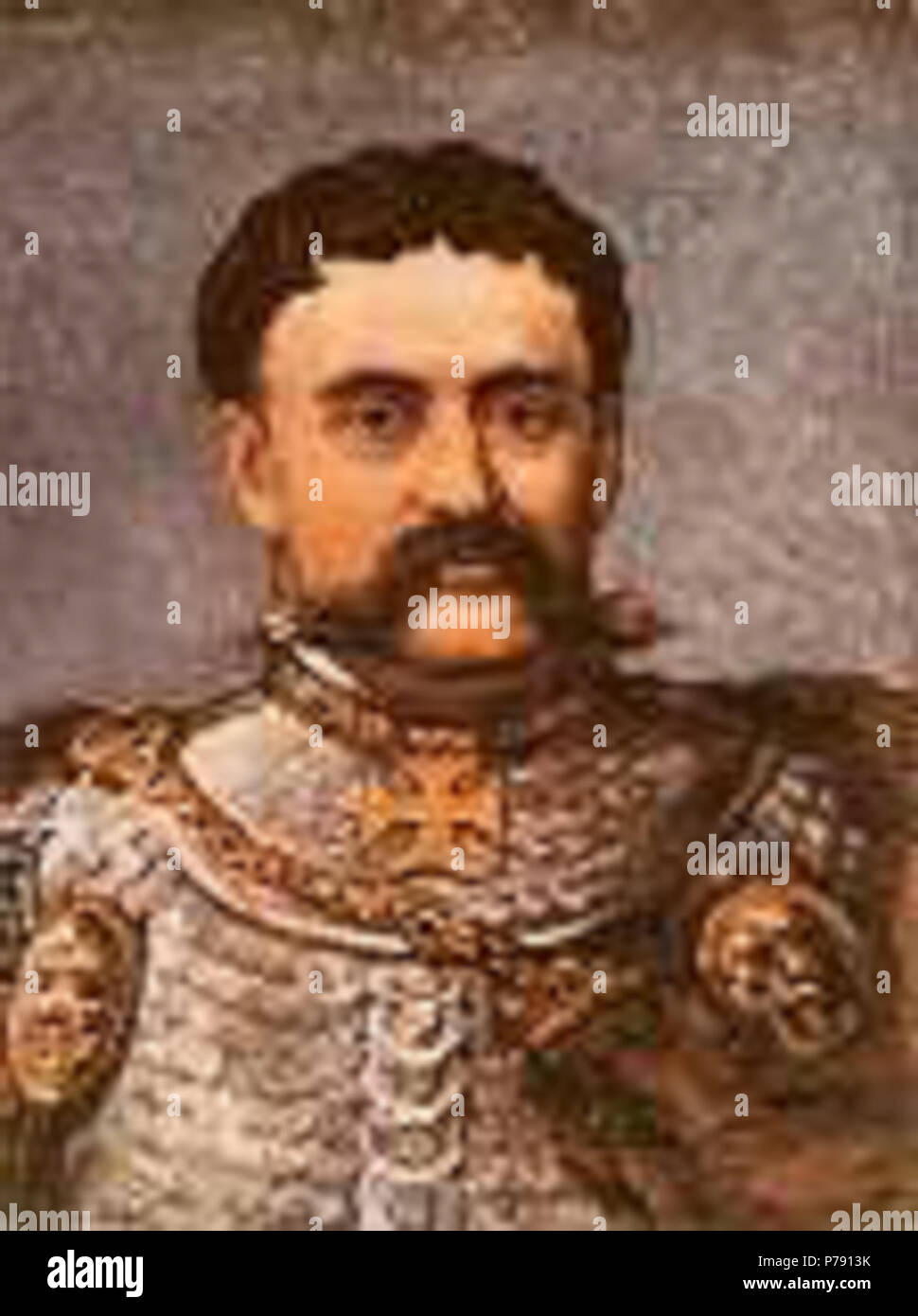English: Portrait of polish king Jan III Sobieski. 1892 33 Jan III ...