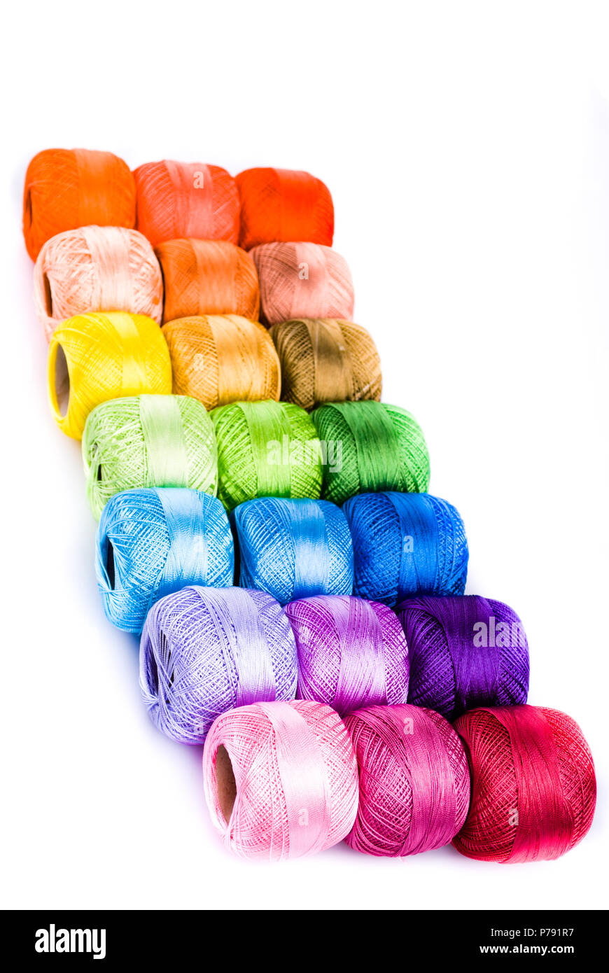 Colored threads for sewing Stock Photo - Alamy