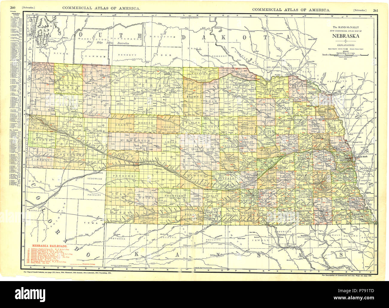Nebraska map hi-res stock photography and images - Alamy