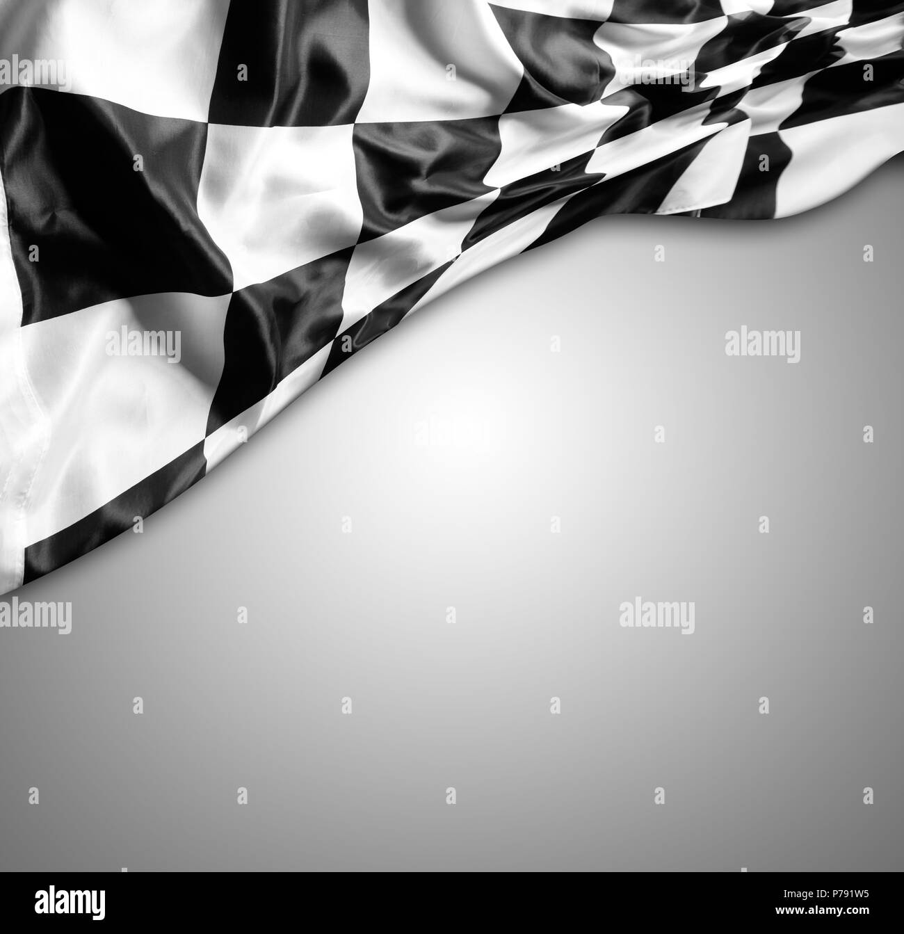Checkered flag on grey hi-res stock photography and images - Alamy