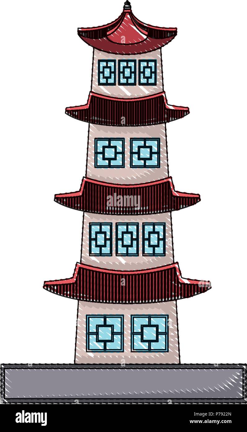 South korea design with seoul tower icon over white background, vector ...