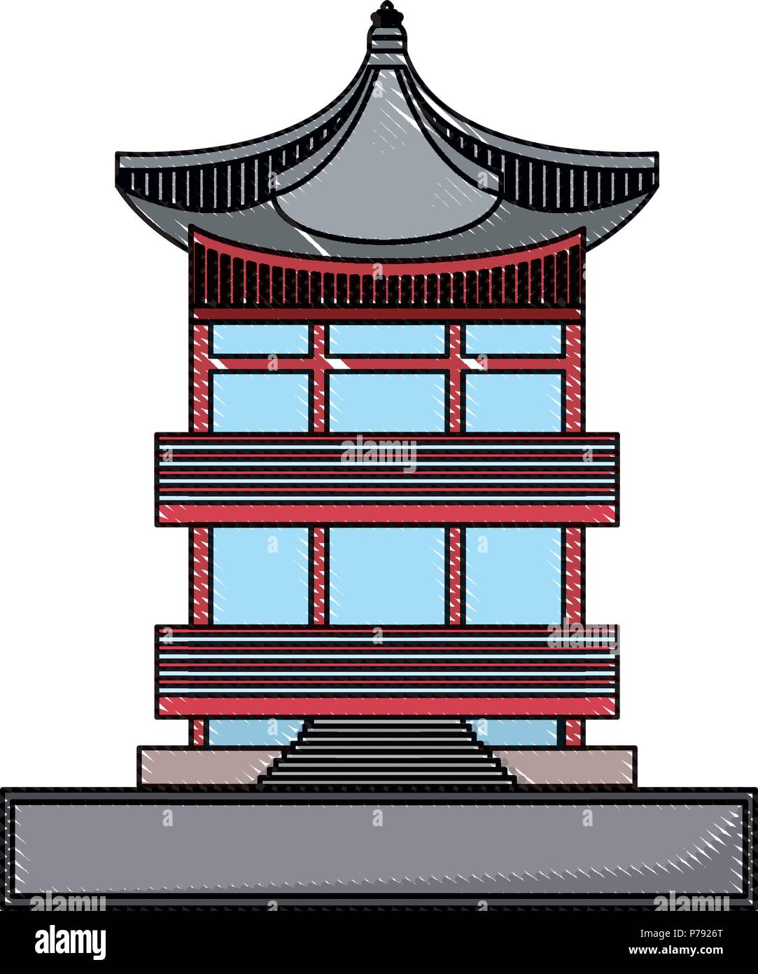 Night downtown seoul Stock Vector Images - Alamy